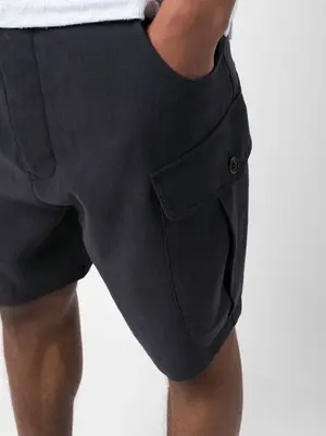 Giorgio Armani Wide-leg Linen Cargo Shorts