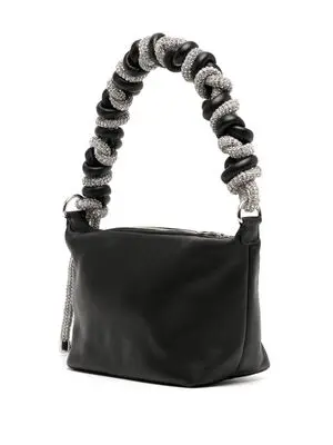 Kara Crystal-embellished Shoulder Bag - Black