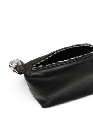 Kara Crystal-embellished Shoulder Bag - Black