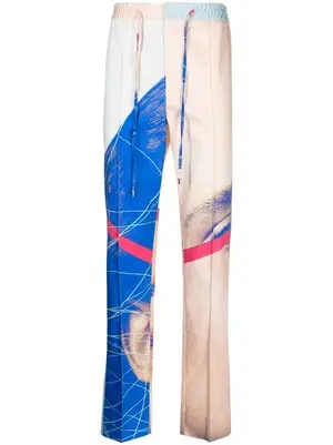 LIMITATO Painterly-print Trousers