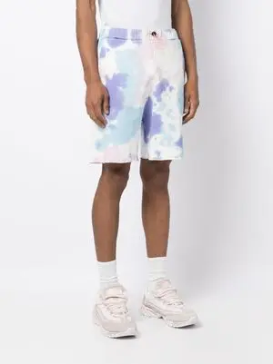 PALMER Tie-dye Cotton Shorts