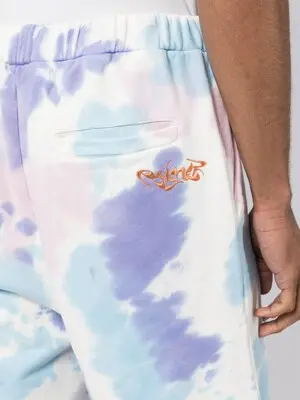 PALMER Tie-dye Cotton Shorts