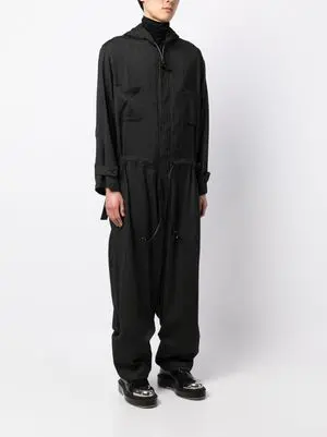 Yohji Yamamoto Hooded Zip-up Jumpsuit