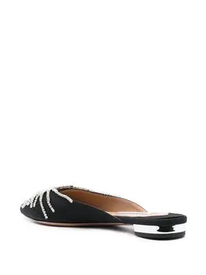 AQUAZZURA Sunshine Crystal-embellished Mules