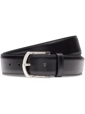 Church's Polished Leather Belt With Buckle Fastening - Black