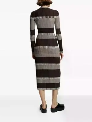Proenza Schouler White Label Striped Rib-knit Cardigan