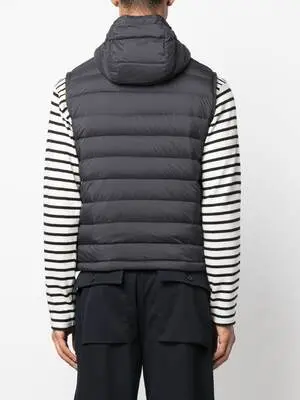 MOORER Zipped Hooded Gilet