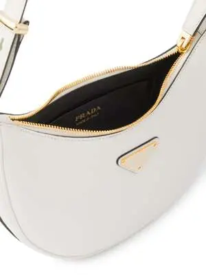Prada Small Arqué Leather Shoulder Bag