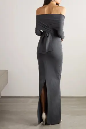 Dolce & Gabbana Off-the-shoulder Draped Gown