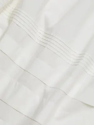 DÔEN Sebastiane Tiered Cotton Maxi Skirt - Powder
