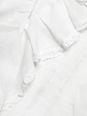 DÔEN Piper Belted Ruffled Minidress