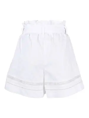 Lorena Antoniazzi Belted Cotton Shorts