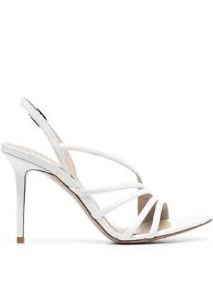 LE SILLA Scarlet 105mm Leather Sandals - White