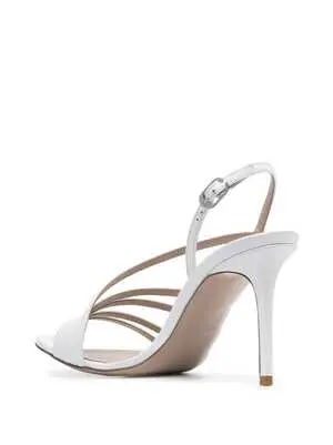 LE SILLA Scarlet 105mm Leather Sandals - White