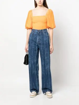 Sandro Square-neck Top