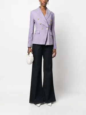 Tagliatore Double-breasted Suede Blazer
