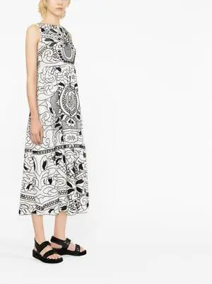 Red Valentino Graphic-print A-line Dress - White
