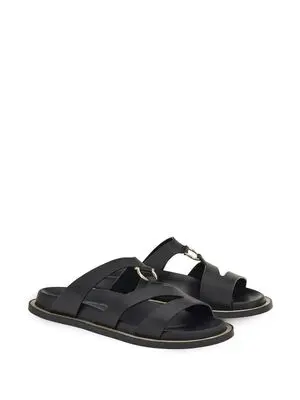 FERRAGAMO Gancini Leather Sandals