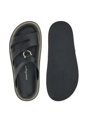 FERRAGAMO Gancini Leather Sandals