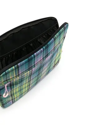GANNI Check-print Laptop Sleeve