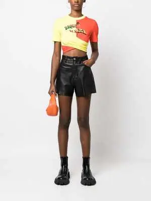 Dsquared2 Logo-print Crop Top - Red