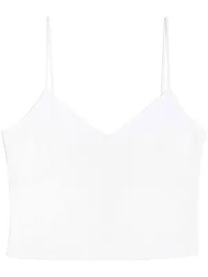 Ami V-neck Camisole Top - White