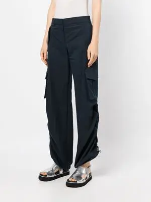 SYSTEM Drawstring Wide-leg Trousers
