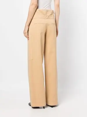 SYSTEM Layered-waist Tapered Trousers