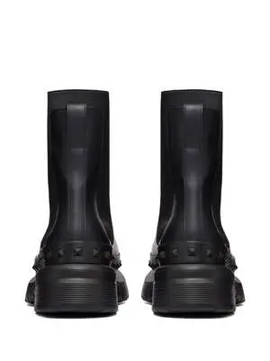 Valentino Garavani Rockstud Leather Ankle Boots