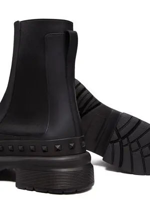 Valentino Garavani Rockstud Leather Ankle Boots