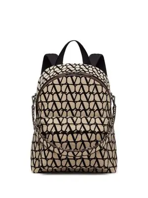 Valentino Garavani Toile Iconographe Backpack - Neutrals