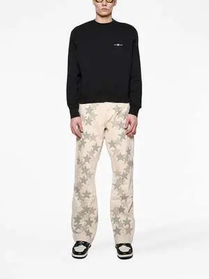 Amiri Star-print Straight-leg Trousers