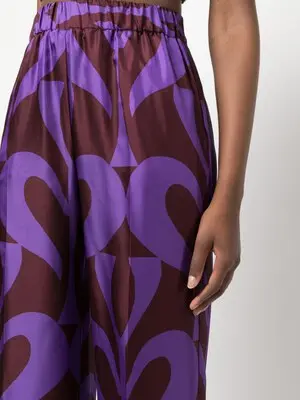 P.a.r.o.s.h Graphic-print High-waisted Trousers