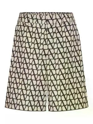 Valentino Garavani Toile Iconographe Bermuda Shorts - Neutrals