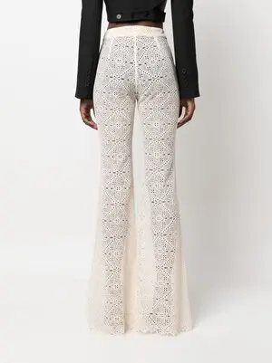 Dsquared2 Sheer Lace Flared Trousers