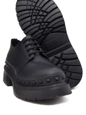 Valentino Garavani Rockstud Leather Derby Shoes