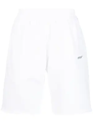 Off-White Scribble Diag Print Track Shorts - White
