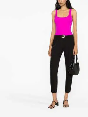 Versace Belted Cropped Trousers