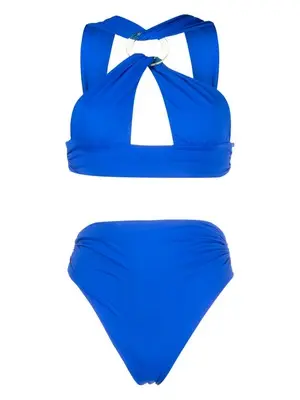 Attico Twist-detailing Bikini Set - Blue