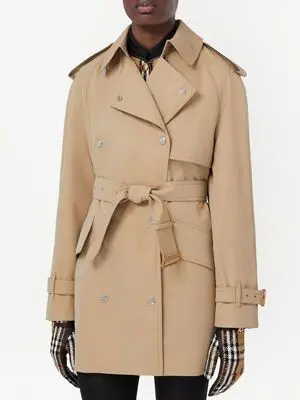 Burberry Bonded Cotton Gabardine Trench Coat