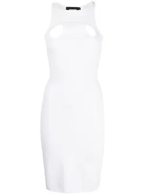 Dsquared2 Cut-out Knit Dress - White