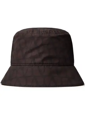 Valentino Garavani Toile Iconographe Bucket Hat - Brown