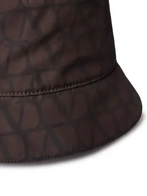 Valentino Garavani Toile Iconographe Bucket Hat - Brown