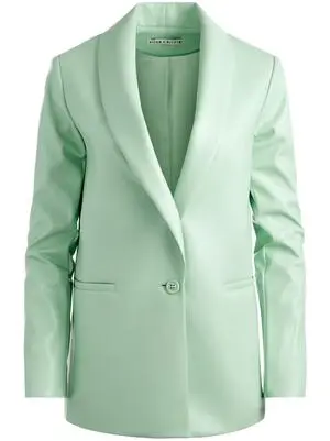 Alice + Olivia Alice + Olivia Denny Single-Breasted Blazer Pistachio