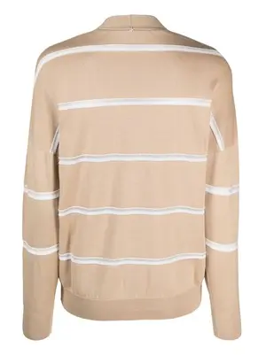 Lorena Antoniazzi Striped Knitted Cardigan