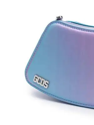Gcds Comma Holographic Shoulder Bag - Blue