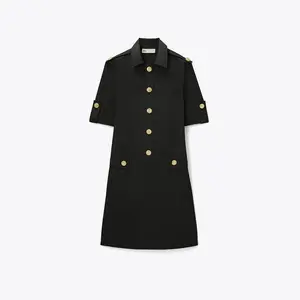 Tory Burch Camp Shirt Dress - Black