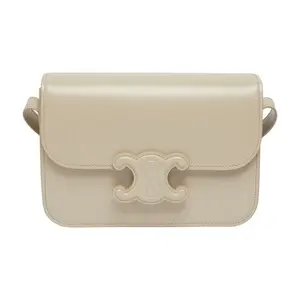 Celine Classique Triomphe Bag In Shiny Calfskin - Trench