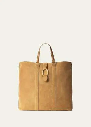 Ralph Lauren Men's Wellington Suede Tote Bag - Fawn