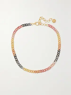 Shay 18-karat Multi-stone Choker - Gold